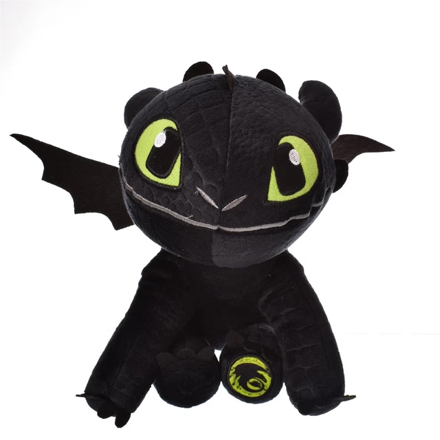 HOW TO TRAIN Your Dragon Toothless Sitting Plush Toy 27cm £19.59 ...