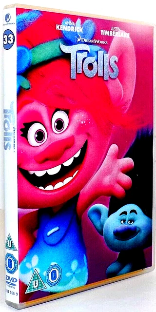 TROLLS (2016) DVD Anna Kendrick, Justin Timberlake, Russell Brand, John ...