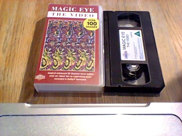 MAGIC EYE THE Video Uk Pal Vhs Video 1994 Nm 3D Illusions & Ron Kristy ...