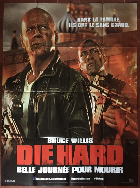 AFFICHE DIE HARD : BELLE JOURNEE POUR MOURIR Jai Courtney BRUCE WILLIS ...