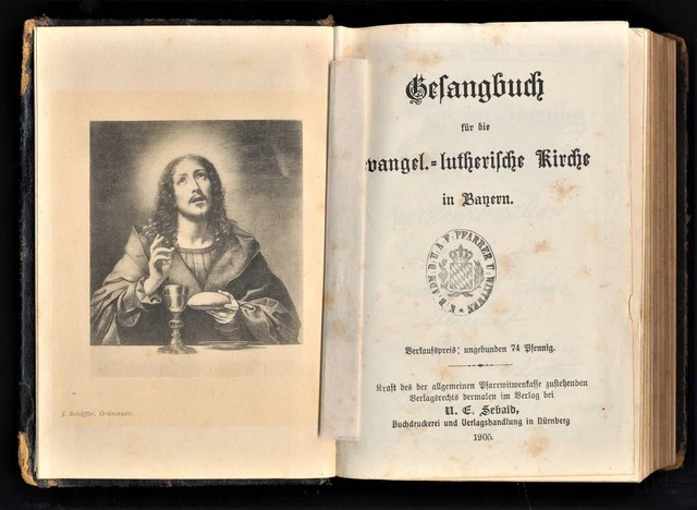 GESANGBUCH FÜR DIE evangel.-lutherische Kirche in Bayern, nebst Ordnung ...