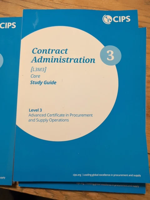 CIPS LEVEL 3 M3 Contract Administration Book £15.85 - PicClick UK