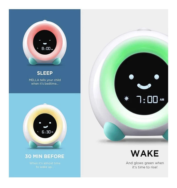 LITTLEHIPPO MELLA READY to Rise Child’s Trainer Alarm Clock Night Light ...