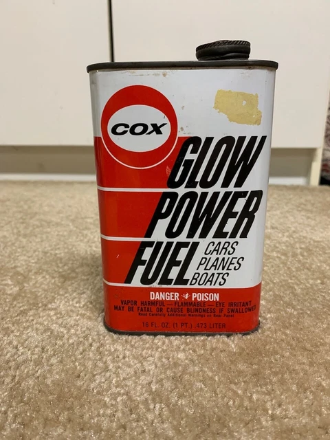 VINTAGE COX GLOW POWER FUEL CARS PLANES BOATS Empty 1 Pint Can 1974 ...