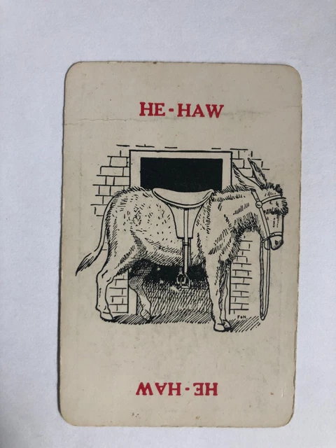 DONKEY WORK HORSE 1 Vintage Old Retro Art Butterfly Flowers Kids Game ...