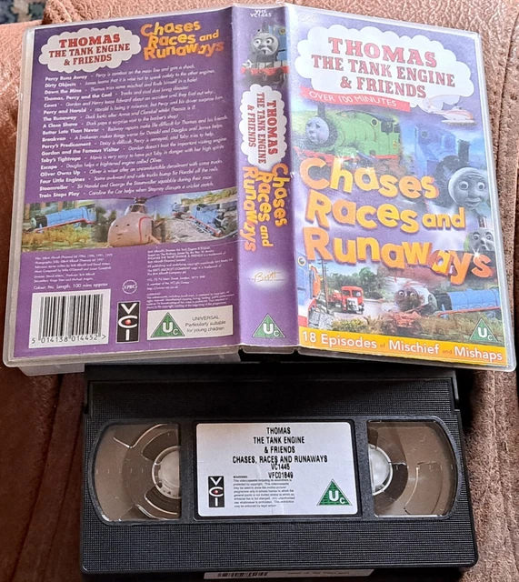 THOMAS THE TANK Engine And Friends - Chases, Races And Runaways (VHS ...