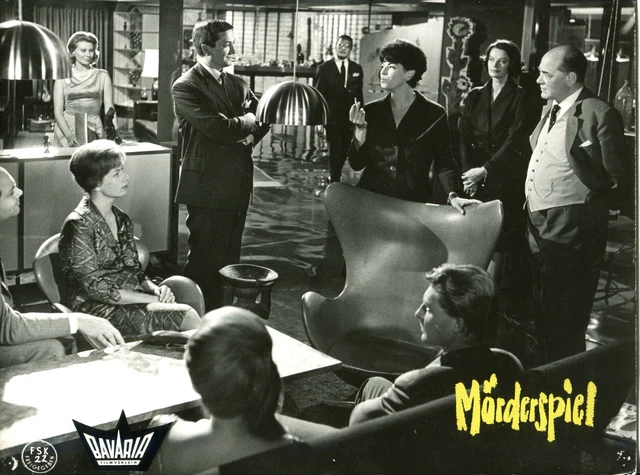 MÖRDERSPIEL: 1 AUSHANGFOTO (23x29cm) götz george harry meyen MAGALIE ...