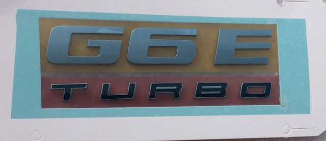 FORD FALCON FG G6E Turbo boot lid badge - BLACK $160.00 - PicClick AU