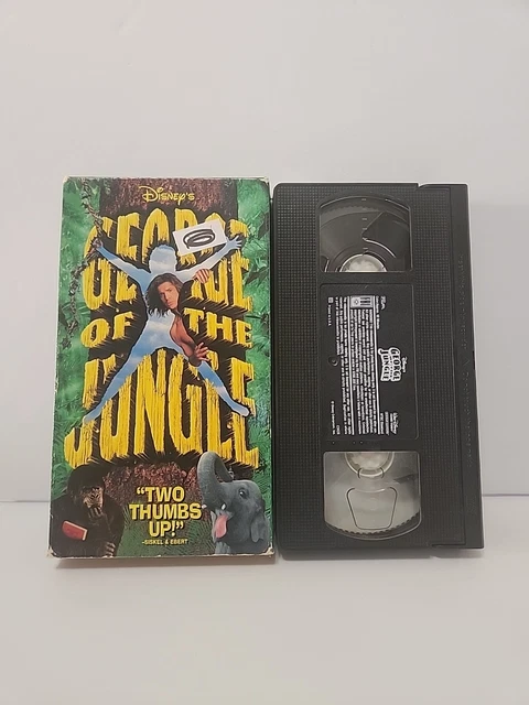 GEORGE OF THE Jungle (VHS, 1997,) Brendan Fraser Walt Disney Home Video ...