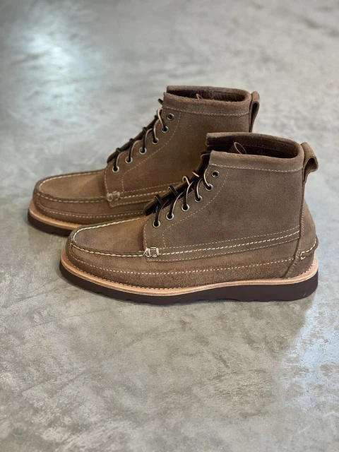 OAK STREET BOOTMAKERS Natural Roughout Horween Chromexcel Camp Boot NEW ...