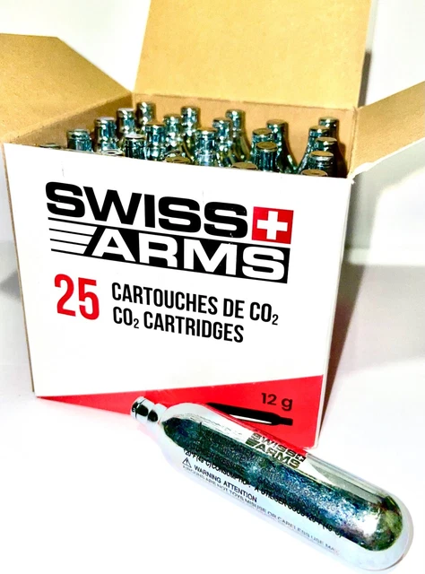 SWISS-ARMS 100 CARTOUCHES Co2-12g Airsoft Paintball Capsules - high ...