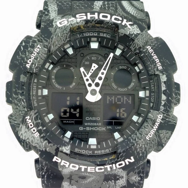 CASIO G-SHOCK GA-100MRB Marcelo Burlon Collab Watch Used Monotone ...