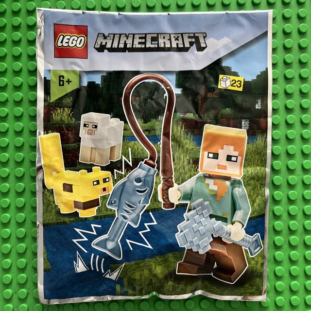 LEGO MINECRAFT ALEX with Ocelot and Sheep Minifigure Polybag £5.49 ...