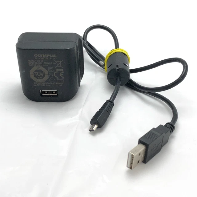OFFICIAL OLYMPUS AC Adapter F-2AC UK USB Plug Power Adapter Charger £13 ...