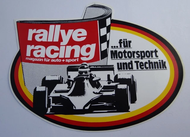 PROMOTIONAL STICKERS RALLY Racing Magazine for Car + Sports 80er Motor ...