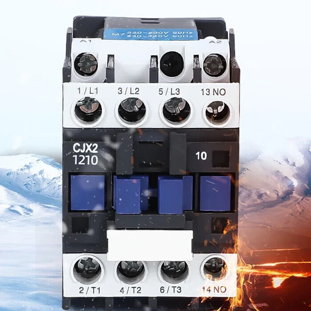 CJX2-1210 690V UI 20A 3 Poles Phase 1NO 220V 50Hz Coil AC Contactor EUR 18,98 - PicClick FR