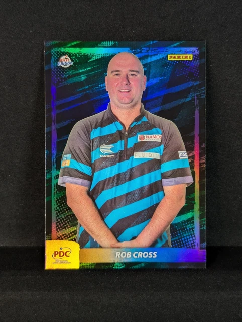 PANINI 2025 PDC Darts WM Trading Card Parallel Karte PDC-10 Rob Cross ...