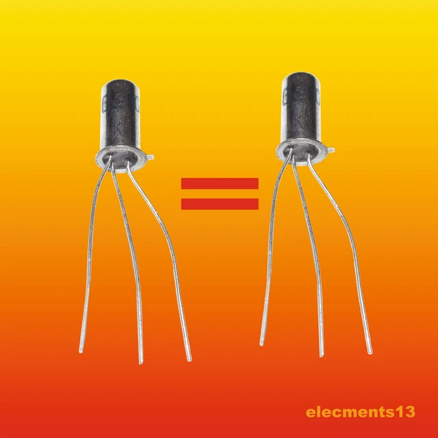 GS109B RFT PASSENDES PAAR (hFE 1 = hFE 2) GERMANIUM PNP TRANSISTOR 0 ...