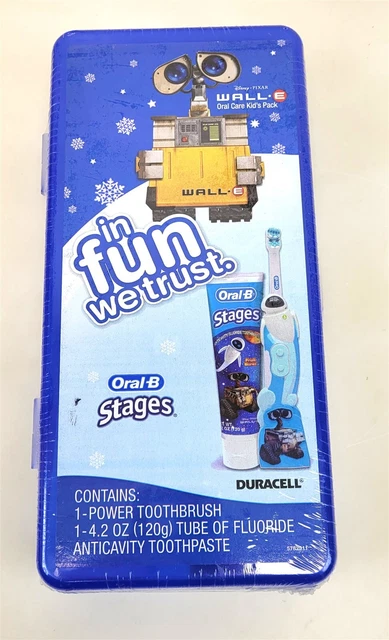 ORAL-B DISNEY PIXAR Wall-E Toothbrush Toothpaste Kit - NEW SEALED ~ C52 ...