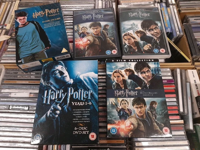HARRY POTTER DVD Bundle Collection Full Set 1-8 Collection Family Free ...