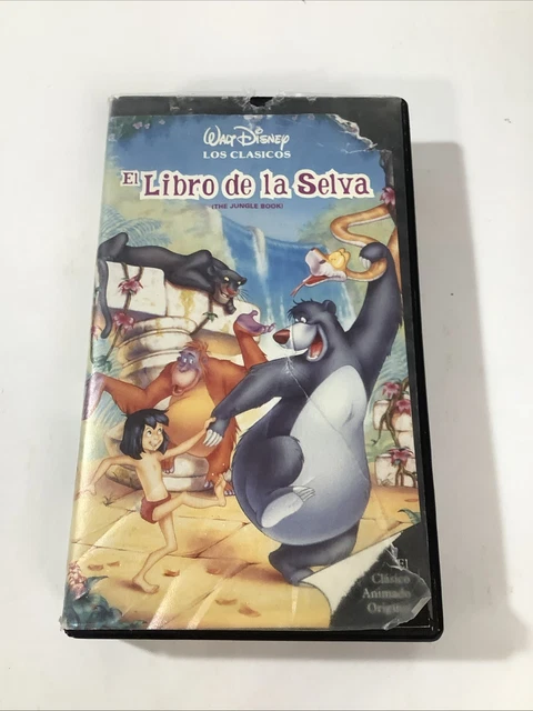 THE JUNGLE BOOK Disney Animated Movie VHS Tape (Spanish) Videovisa ...