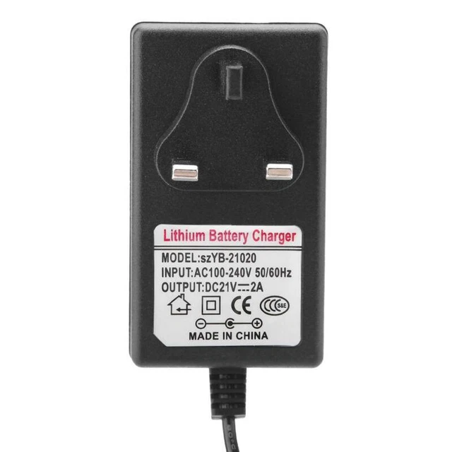 UK PLUG 21V 2A Lithium-ion Battery Charger for Power Tools £7.44 ...
