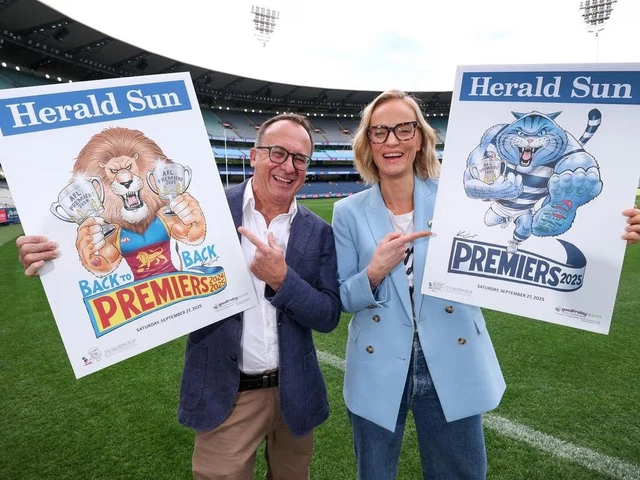 2025 AFL PREMIERS Brisbane Lions Premiership Mark Knight Framed ...