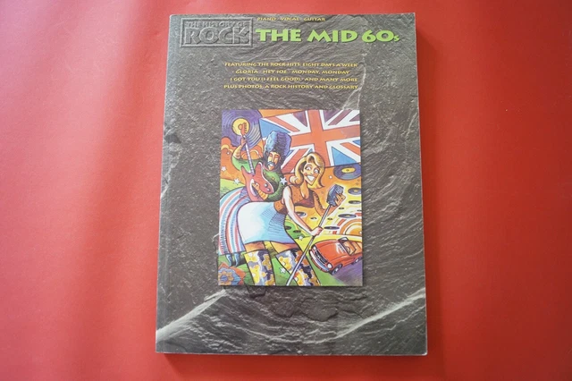 HISTORY OF ROCK: The Mid 60s Songbook Music Book. Piano Vocal Guitar ...