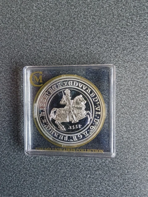 MILLIONAIRES COIN COLLECTIONTHE Edward VI Silver CrownCoin Hallmarked ...
