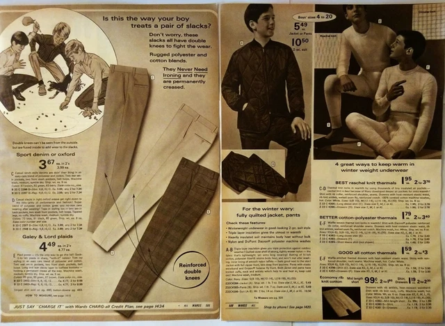 1969 - VINTAGE 2-Pg Paper Print Ad - Kodel Blends Boy Cotton Rib Knit ...