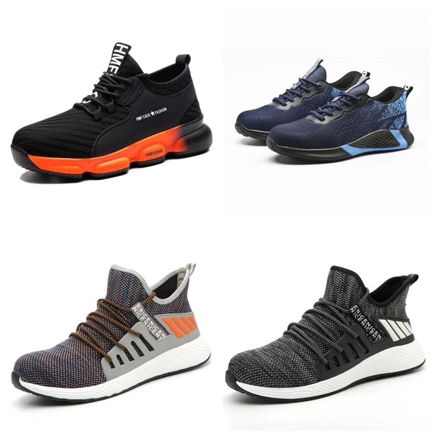 MENS SAFETY SHOES Work Boots Steel Toe Cap Trainers AnkleLightweight ...