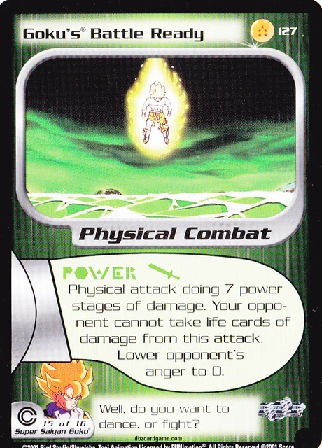 GOKU'S BATTLE READY Dragon Ball CCG DBZ TCG EUR 4,90 - PicClick FR