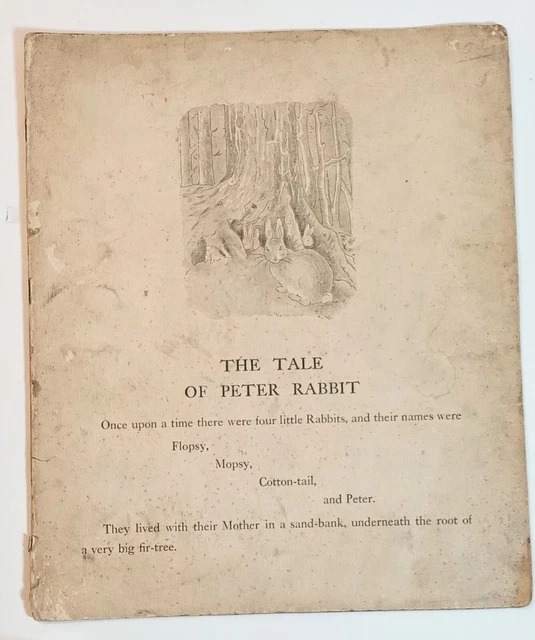 ANTIQUE THE TALE Of Peter Rabbit - Beatrix Potter - ca. 1901 Rare 1st ...