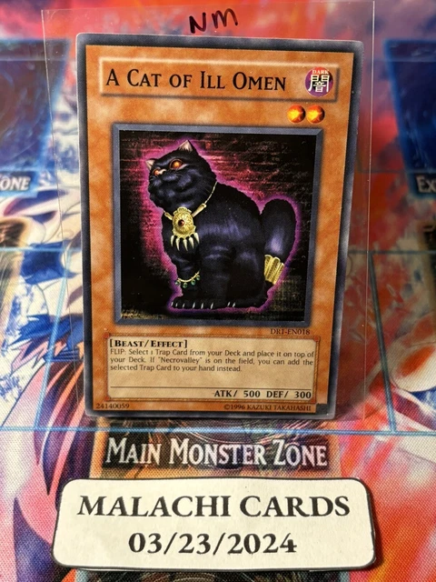 YUGIOH X1 A Cat of Ill Omen DR1-EN018 édition commune illimitée ...