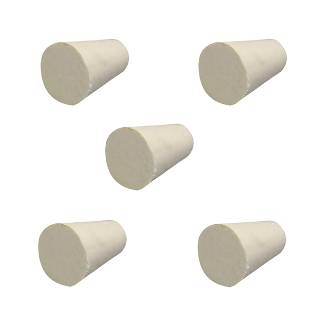 5PCS SOLID RUBBER Stoppers Plug Bungs Laboratory Bottle Tube Sealed Lid ...