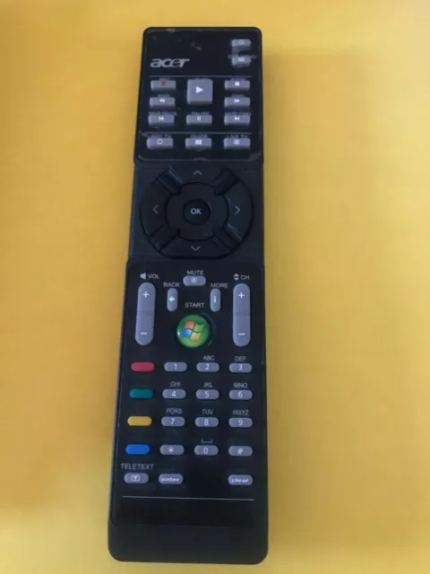 ORIGINAL ACER RC6 Windows Media PC Remote Control RC804V-B Notebook ...
