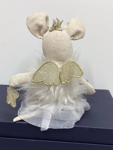 WILBERRY MOUSE CHRISTMAS Fairy Angel Ballerina 11" Soft Toy Plush White ...