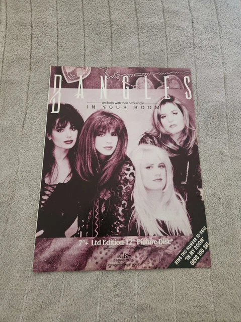 FRAMED MAGAZINE ADVERT 11X8.5" Bangles : In Your Room £19.99 - PicClick UK