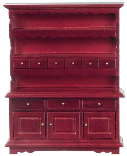 MAISON DE POUPÉES Acajou Bois Commode Armoire Miniature Cuisine Manger Meubles EUR 36,23 ...