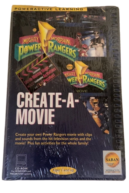 CD-ROM WINDOWS/MAC POWERACTIVE (7+) Mighty Morphin Power Rangers Create ...