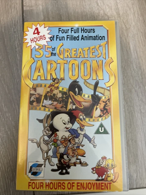 35 OF THE greatest cartoons VHS VIDEO four hours of cartoons £4.95 ...