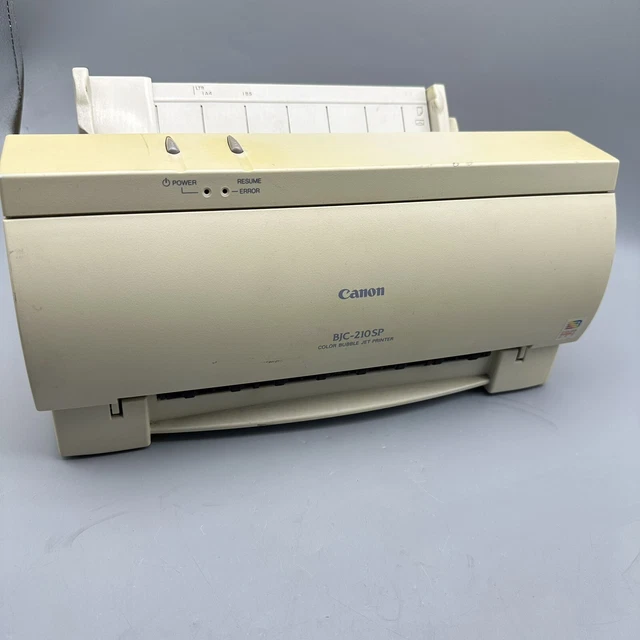 VINTAGE RETRO CANON BJC-210 BJC-210SP Color Bubble Jet Inkjet Printer ...