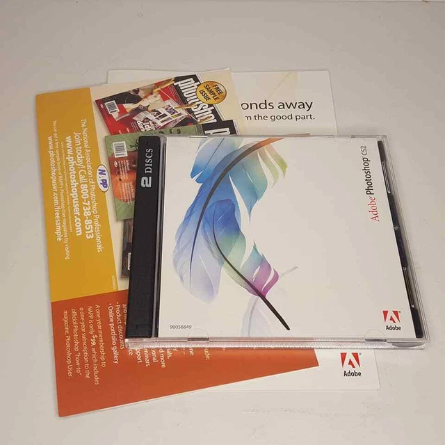 ADOBE PHOTOSHOP CS2 Upgrade PC CD-ROM Software Box Key EUR 42,66 ...