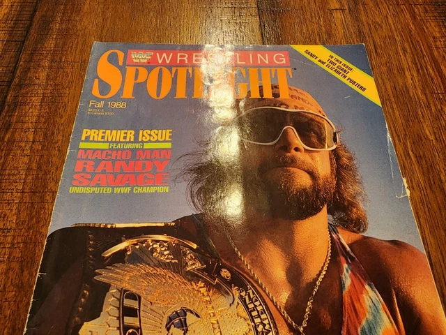 WWF SPOTLIGHT MAGAZINE Vol 1 FALL 1988 MACHO MAN RANDY SAVAGE*Premiere ...
