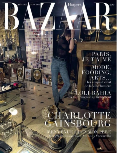FRENCH MAGAZINE HARPER'S BAZAAR n° 9 - CHARLOTTE GAINSBOURG RUE DE VERNEUIL EUR 19,95 - PicClick FR