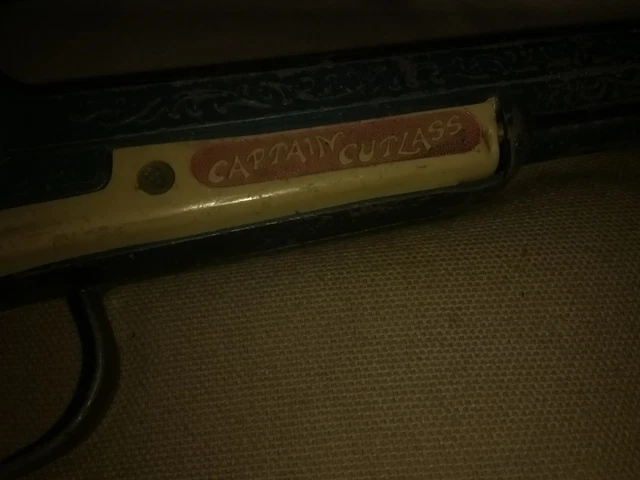 VINTAGE LONE STAR Toy Pirate Pistol Captain Cutlass Twin Hammer Cap ...