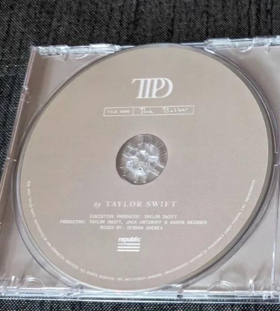 TAYLOR SWIFT TTPD "The Bolter" édition collector CD Deluxe SEULEMENT ...
