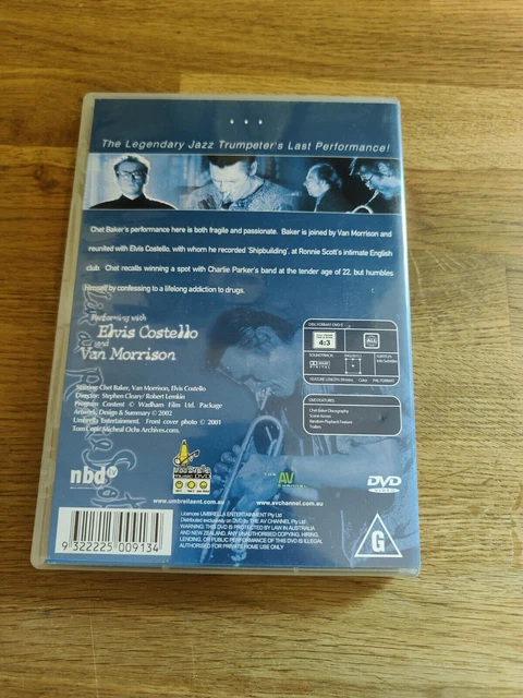 DVD - CHET Baker Live At Ronnie Scott's With Elvis Costello DVD PAL UK R2 £20.00 - PicClick UK