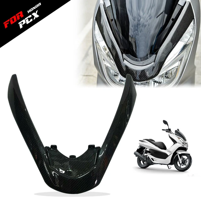 FRONT GRILL FRAME Guard Case Cover Carbon For All New Honda Pcx 150 14 ...