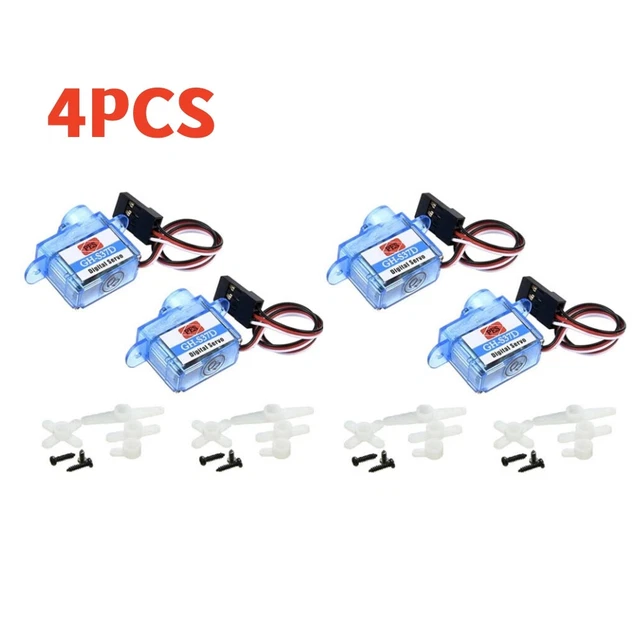 4PCS GH-S37D 3,7 g Ultra Micro Digital Servo Nano Feather Servos RC ...